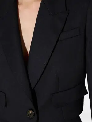 Elisabetta Franchi Wool Single-breasted Jacket By