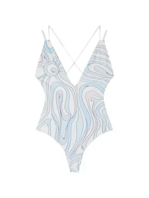 Emilio Pucci Pucci One-Piece Swimsuit Sky Blue