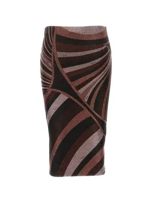 Emilio Pucci Printed Midi Skirt - Red