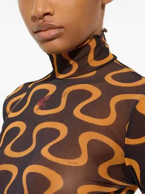 Emilio Pucci Printed Turtle-neck Sweater