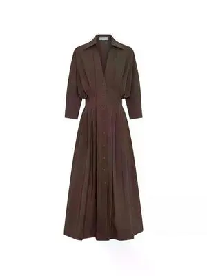 NICHOLAS Lanae Maxi Dress - Brown