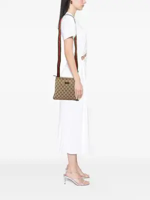 Gucci 2000-2015 Gg Canvas Web Crossbody Bag