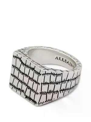 ALLSAINTS Etched Signet Rings