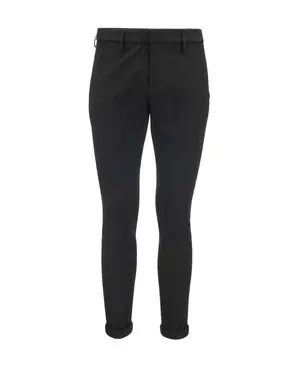 DONDUP Gaubert Slim Fit Jersey Trousers - Black
