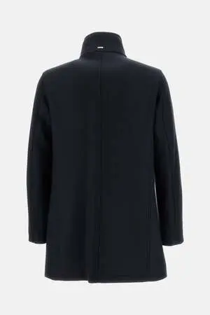Herno Cappotto In Lana Con Eco Pelliccia