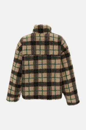 FOUND Maglione In Pile Motivo Plaid