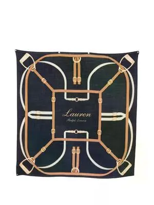 Ralph Lauren Equestrian-print Scarf - Blue