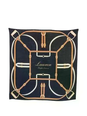 Ralph Lauren Equestrian-print Scarf - Blue