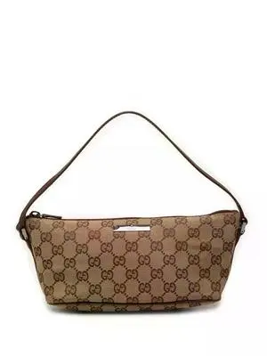 Gucci 2000-2015 Gg Canvas Boat Shoulder Bag - Neutrals