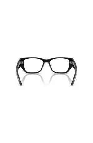 Prada 55mm Rectangle Optical Glasses - Black