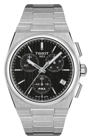 TISSOT Prx Chronograph Bracelet Watch - Black