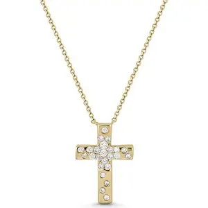 Bony Levy Kiera 18k Gold Diamond Cross Pendant Necklace - 18ky