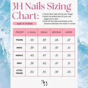 3H NAILS 3h Luxury Hand Made Press On Nails-ruby Bow Charm