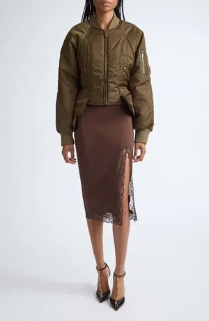 Balmain Nylon Signature Bomber Jacket