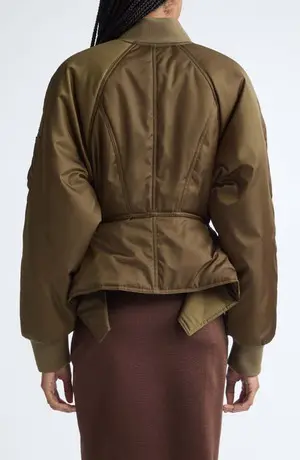 Balmain Nylon Signature Bomber Jacket