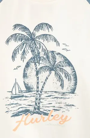 Hurley Palm Sea Crew Graphic Sweatshirt