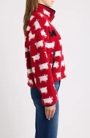 ROWING BLAZERS Sheep High-pile Fleece Full Zip Sweatshirt