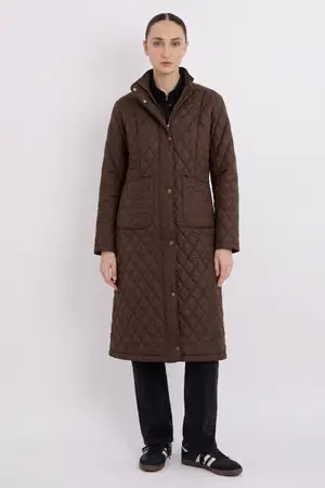 OROLAY Barnform Long Lightweight Trench Jacket - Coffee