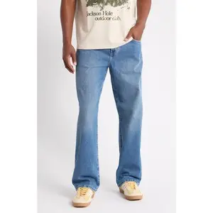 PACSUN Aldin Ii Baggy Straight Leg Jeans - Medium Indigo