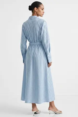 EXQUISE Bogie Raglan Sleeve Belted Midi Dress
