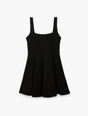 Koton Strappy Square Neck Mini Dress - Black