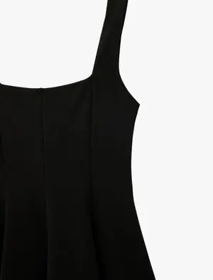 Koton Strappy Square Neck Mini Dress