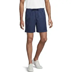 LANDS' END 7" Lightweight Twill Pull On Deck Short - Nightfall Blue