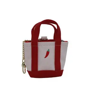 JOLLITY & CO Bookish Tiny Tote Bag Charmchoose From 8 Option - Chile Pepper