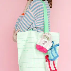 JOLLITY & CO Bookish Tiny Tote Bag Charmchoose From 8 Option - Chile Pepper