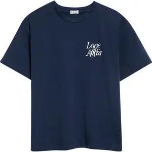 SECOND / LAYER Love Affair Graphic T-shirt - Navy