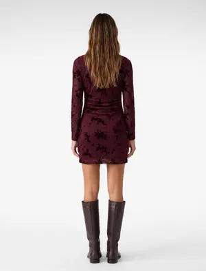 Koton Floral Tulle Mini Dress