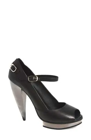 Jeffrey Campbell Terrestria Mary Jane Pump - Black