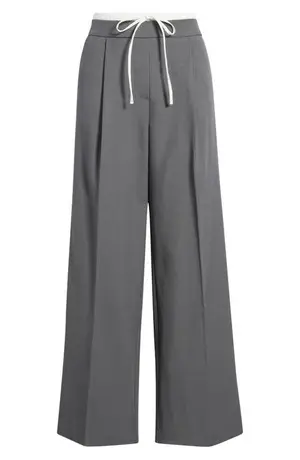 Deluc Tibi Contrast Detail Drawstring Pants - Grey