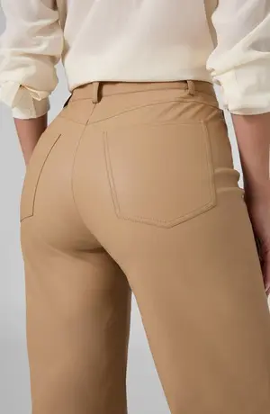 MARCIANO Cecilia Faux Leather Five Pocket Pants