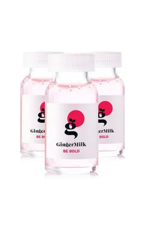 GINGER MILK NATURAL CARE Protein Repair Ampoules For Damaged Hair - Pack Of 3