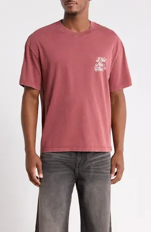 PACSUN If Not Now Short Sleeve Graphic T-shirt - Red