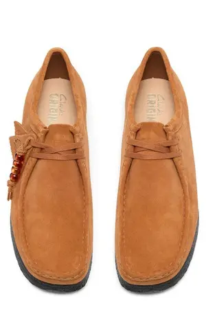 Clarks Wallabee Leather Shoe - Ginger Suede