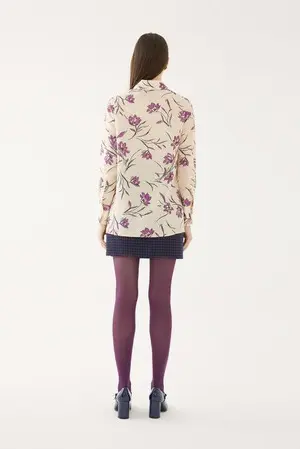 EXQUISE Floral Long Shirt