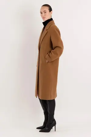 OROLAY Maxi Wool Coat - Camel