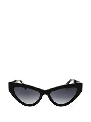 Moschino Logo-lettering Cat-eye Sunglasses - Black