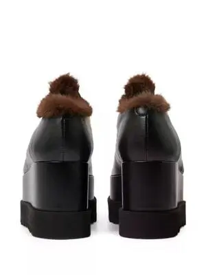 Stella McCartney Elyse Faux-fur Lace-up Shoes