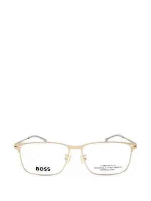 BOSS Rectangle-frame Glasses - Gold