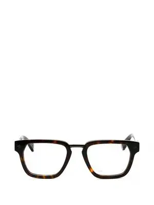 Philipp Plein Tortoiseshell-effect Rectangle-frame Glasses - Brown