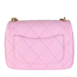 Chanel Quilted Caviar Sweetheart Crush Flap Bag - Pink