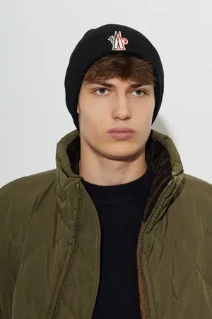 Moncler Après-ski Beanie Hat - Black