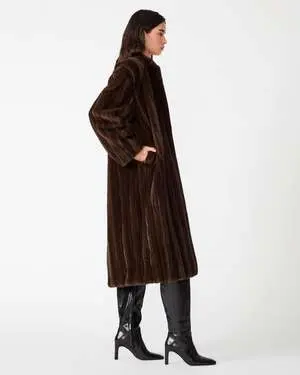 Steve Madden Peclair Coat Faux Fur Jackets & Coats