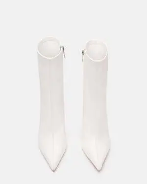 Steve Madden Mackena Ankle Booties - White