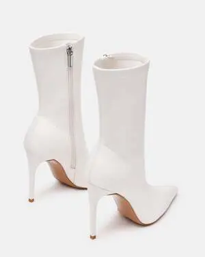 Steve Madden Mackena Ankle Booties - White