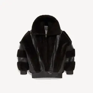 Balenciaga High Collar Jacket - Brown