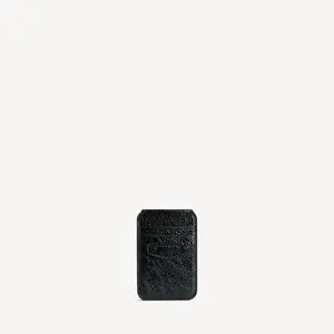 Balenciaga Le City Magnet Card Holder With Stand - Black